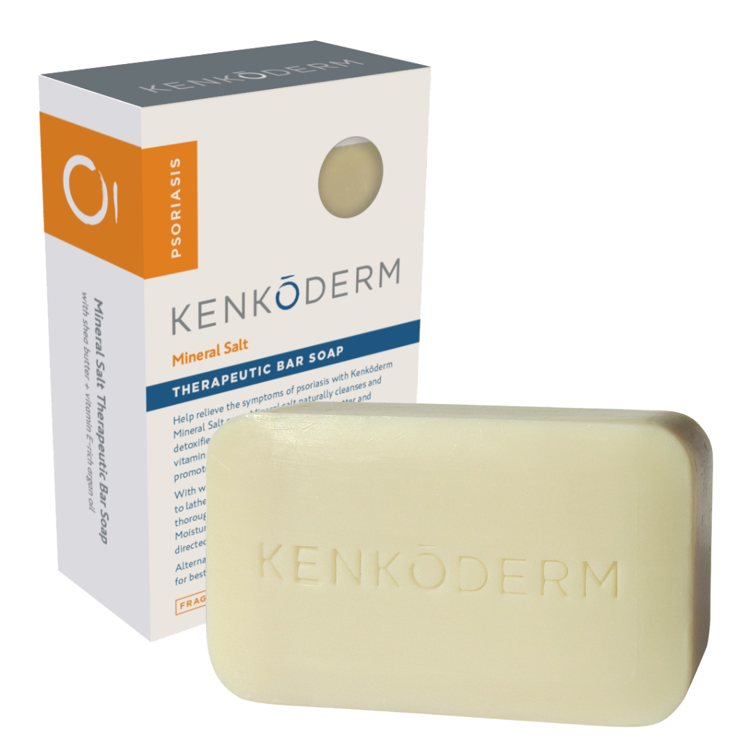 Kenkoderm Psoriasis Dead Sea Mineral Salt Soap with Argan Oil & Shea ...